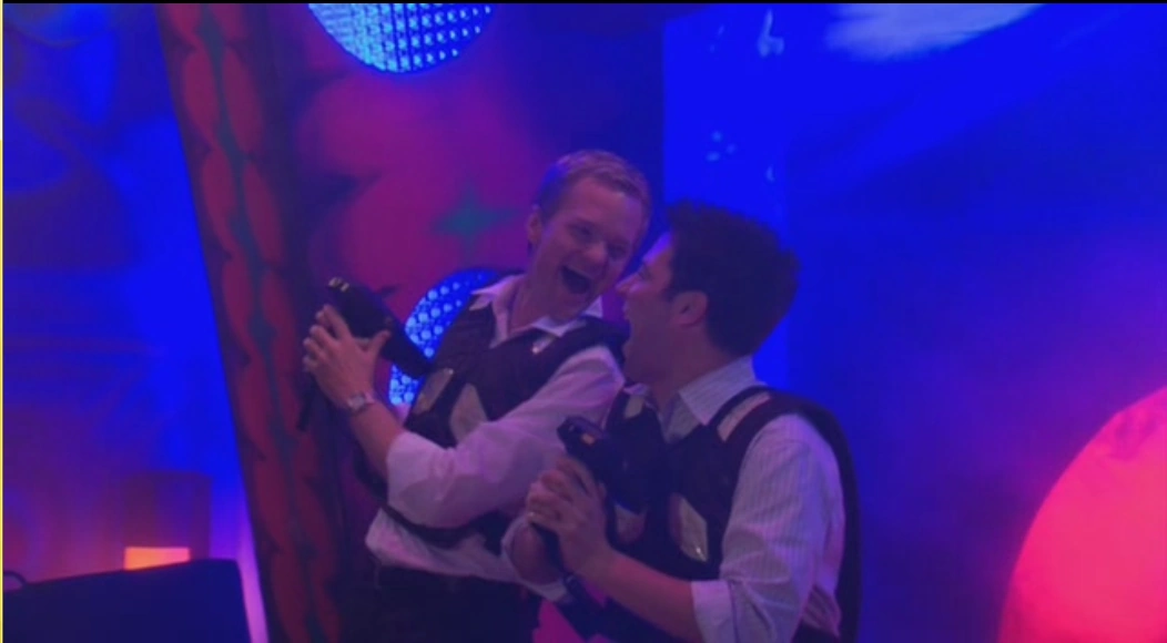 Image Barney And Ted Lasertag2 png How I Met Your Mother Wiki