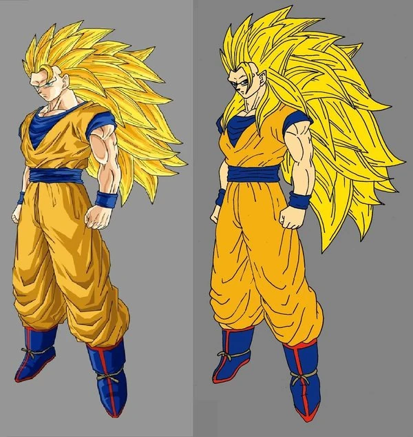 YEARS ago I created my own concept of Super Saiyan 4, just found it ...
