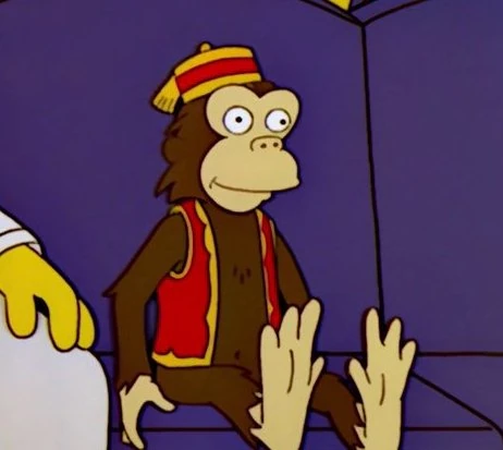 Simpsons Monkey Writing