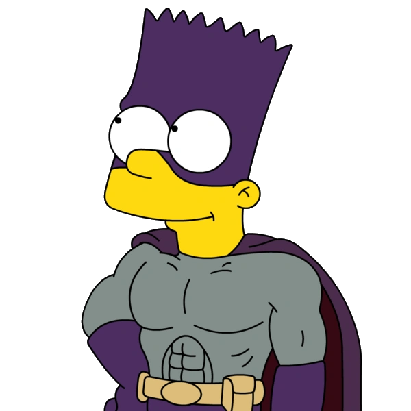 Bart Simpson con traje de superheroe - Imagui