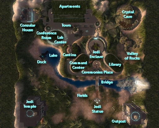 Image - Dantooine Map 2012.jpg - SWRPEDIA - Second Life Star Wars ...