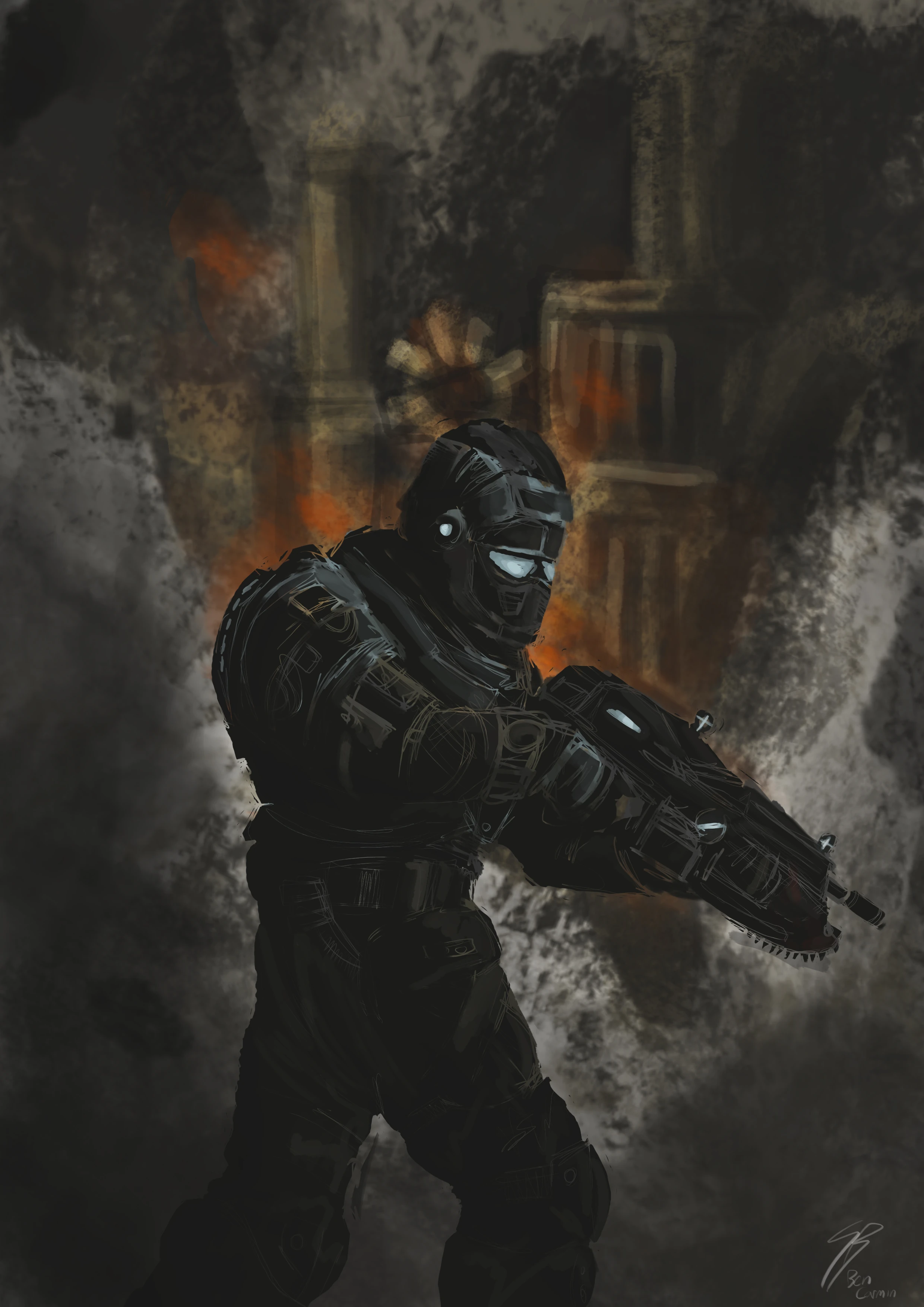 Gears Of War Benjamin Carmine at Luis Silva blog