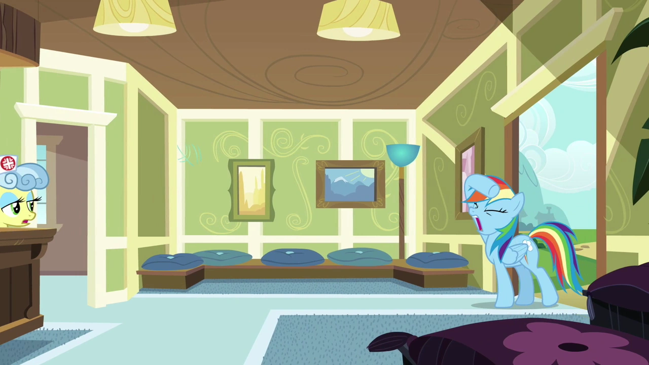 Image - Rainbow Dash re-enters the hospital S2E16.png - My Little Pony ...