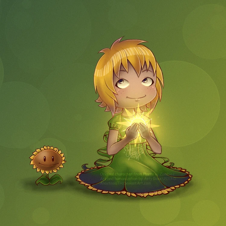 Image - Pvz sunflower by anastasiath-d676dxs.jpg - Plants vs. Zombies ...