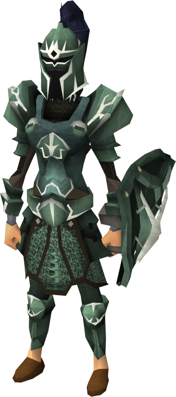 Adamant trimmed armour set (sk) - The RuneScape Wiki