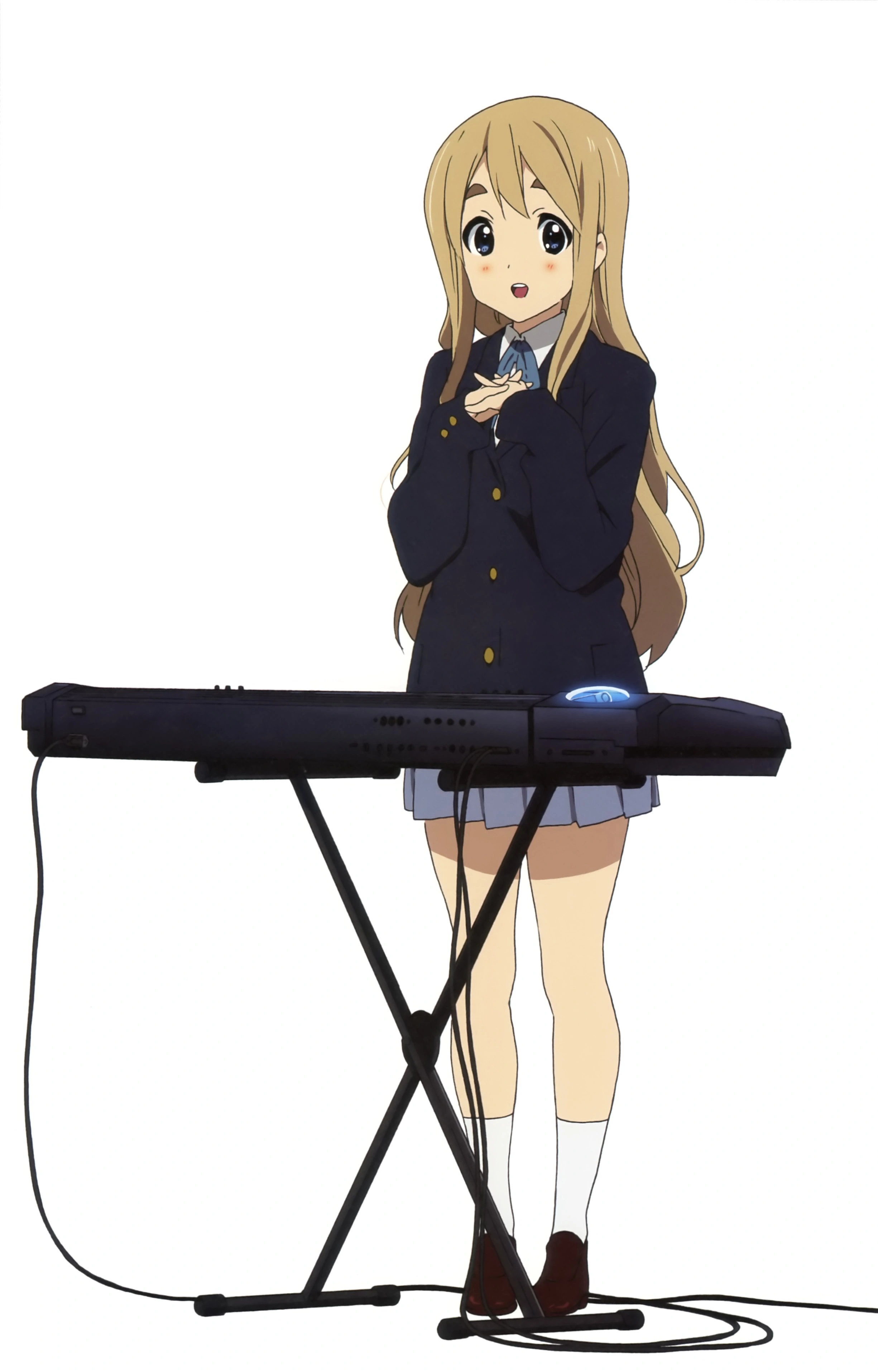 Image - Mugi with her keyboard.png - K-ON! Wiki