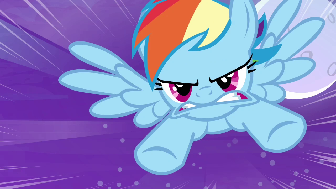 Image - Rainbow Dash rushes at cloud S4E01.png - My Little Pony ...