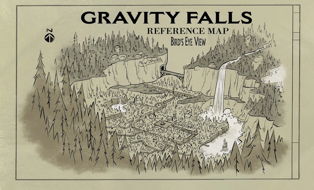 Map of Gravity Falls? : r/gravityfalls