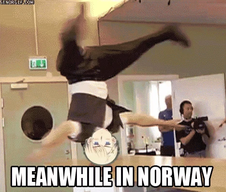 Meanwhile in Norway... | Funny gif, Funny people, Funny incidents