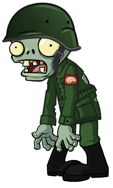 Image - PVZ2IAT Soldier Zombie.png - Plants vs. Zombies Wiki, the free ...