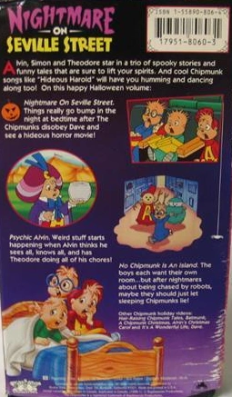 Alvin and the Chipmunks: Nightmare on Seville Street (VHS) - Munkapedia ...