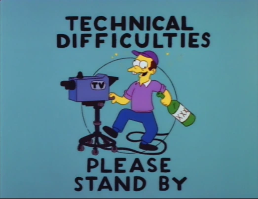 TECHNICAL DIFFICULTIES PLEASE STAND BY | Personajes de los simpsons ...