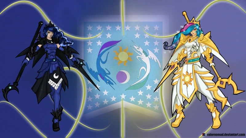 Image - Cartoons armor luna ponies princess celestia princess luna ...