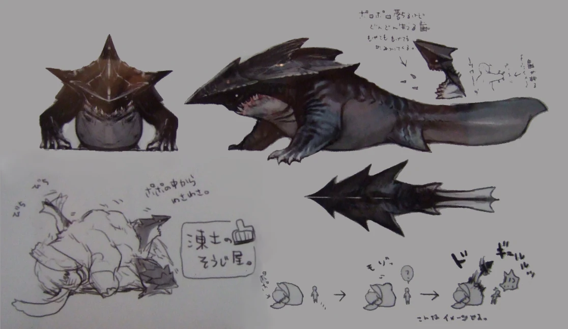Image - MH4U-Zamite Concept Art 001.jpg - The Monster Hunter Wiki ...