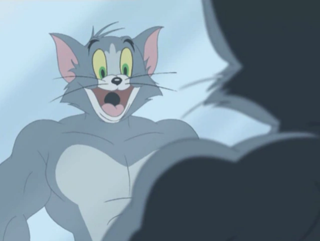 Image - Beefcake Tom - Strong Tom happy in the mirror.PNG - Tom and ...