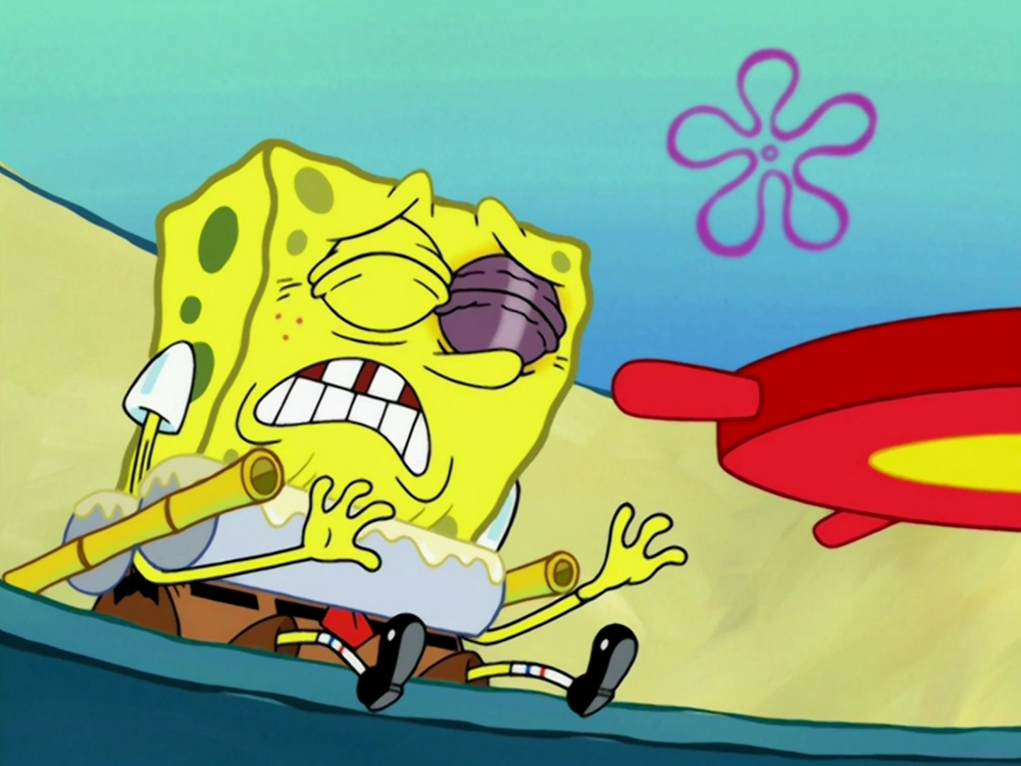Stuck In The Wringer Spongebob Stuck In The Wringer Episode Screencap
